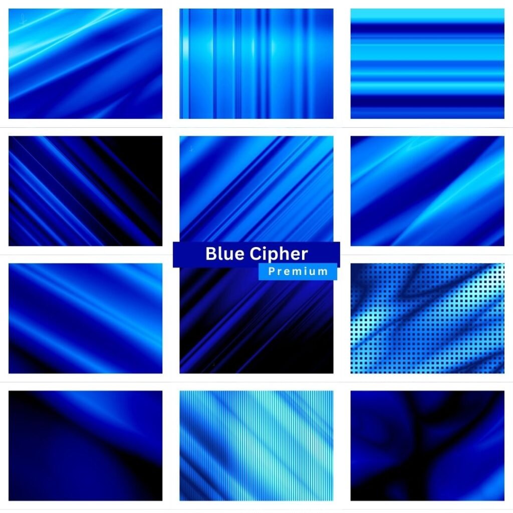 Blue Cipher - Trendy Abstract Backgrounds | Arunika Ruby Studio